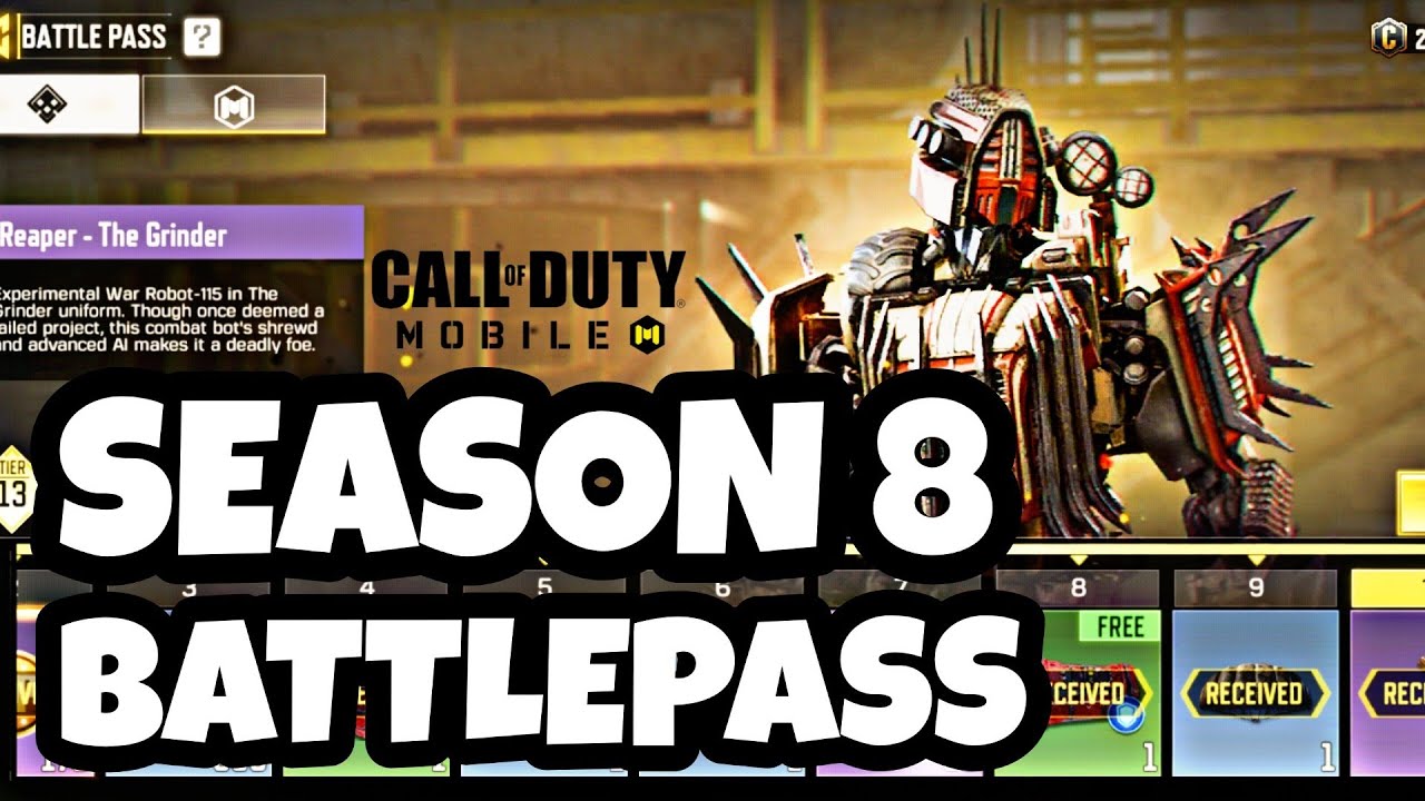 The New Season 8 Battle Pass is Here Call Of Duty Mobile - YouTube