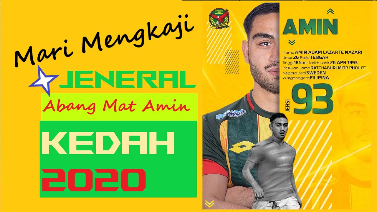 REVIEW: Jeneral Team Kedah 2020 Amin Nazari - YouTube
