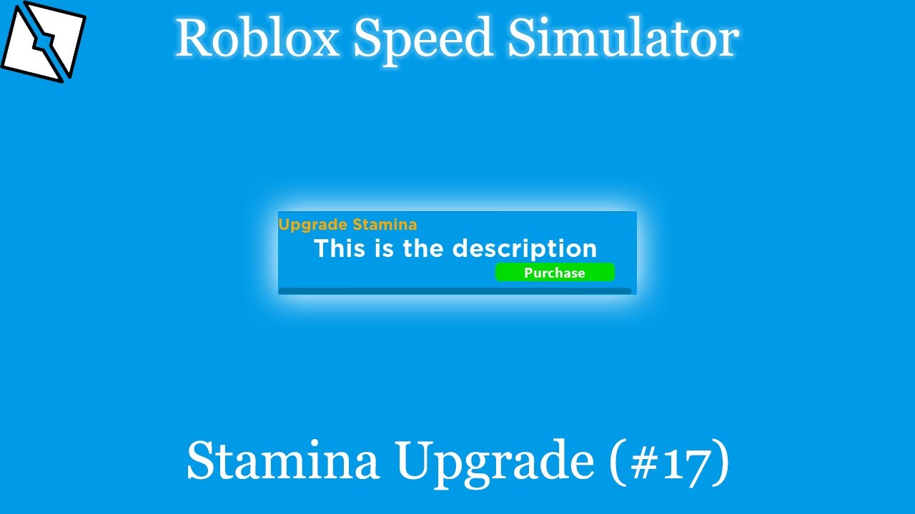 Roblox Studio: How to make a Speed Simulator | Part 17 | Stamina ...