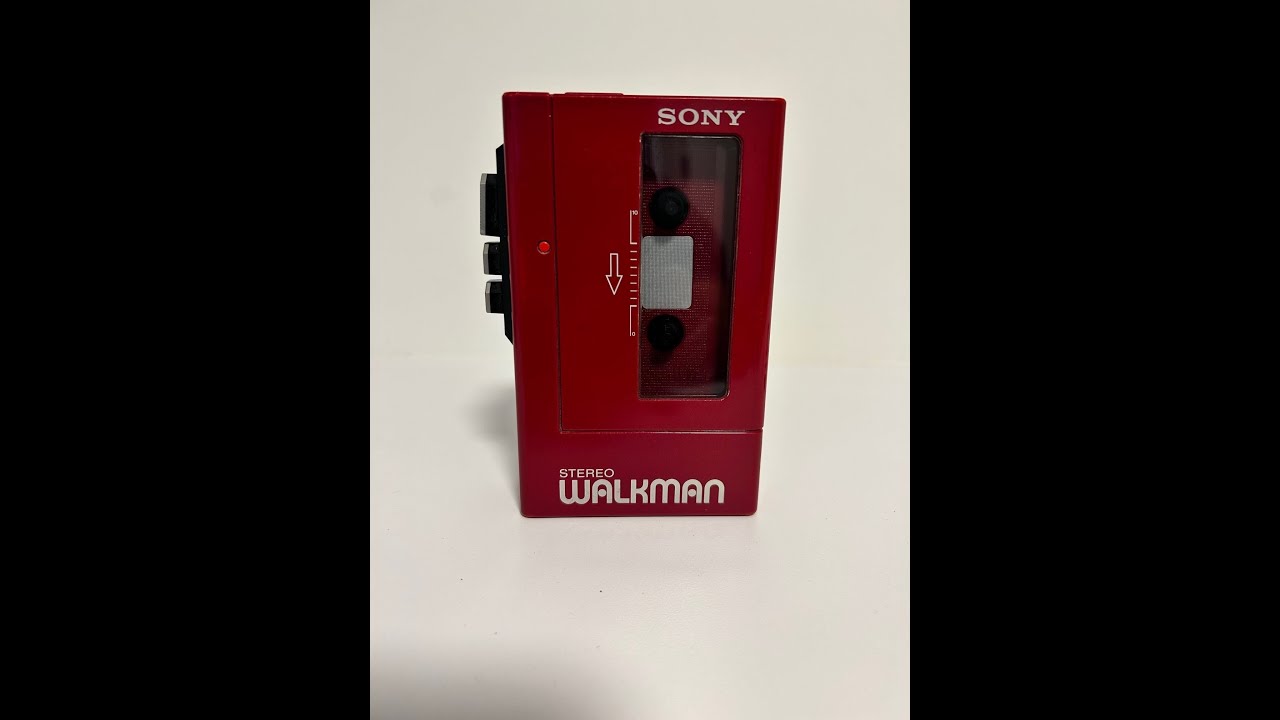 Red Walkman WM-4, 1984. New belts, calibrated, lubricated, cleaned ...