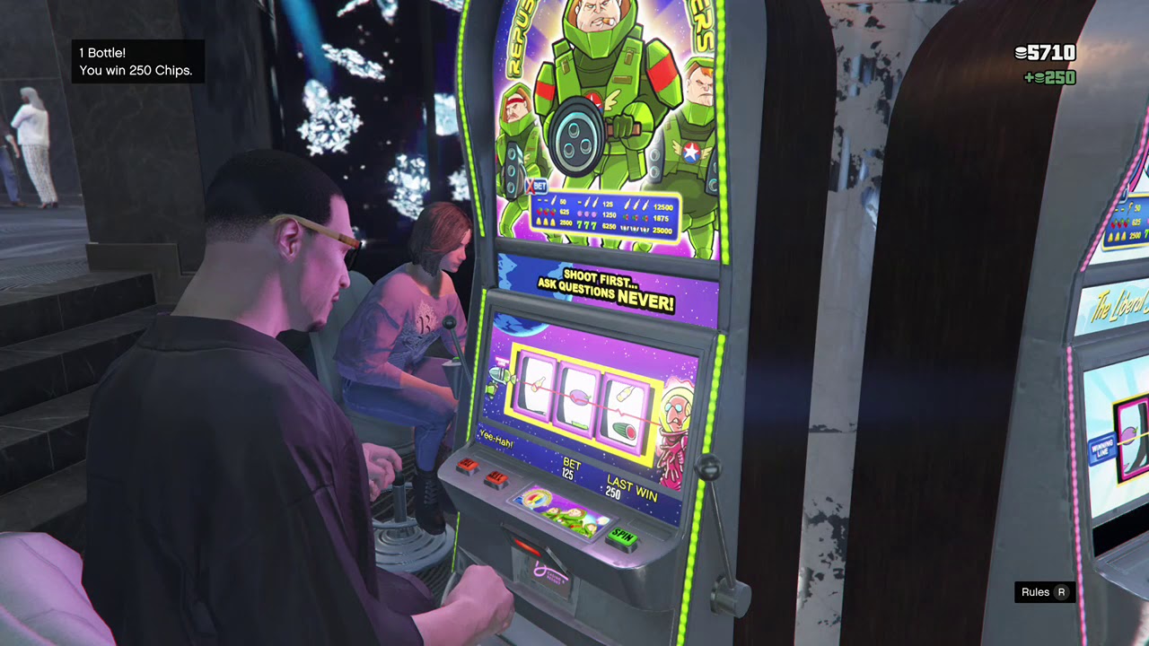 Wtf?.... F*^$**k these slot machines at the diamond casino (yes I'm not ...