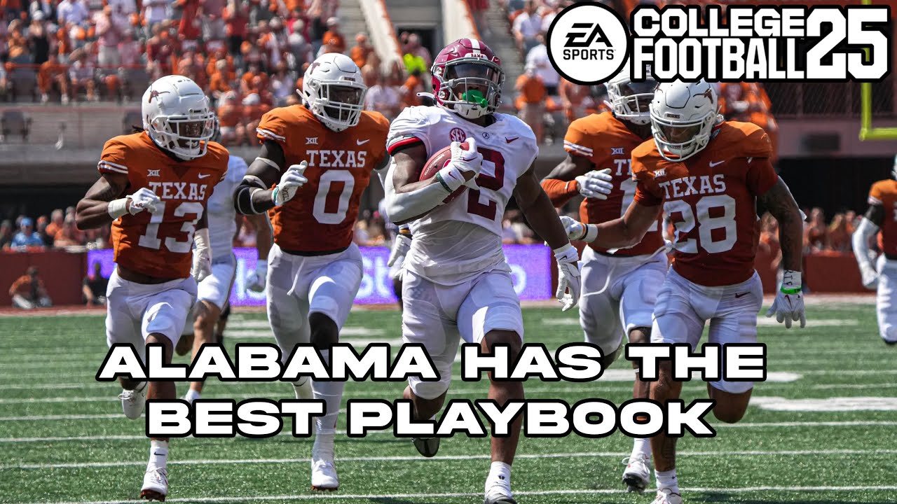 alabama has the best playbook | college football 25 gameplay - YouTube