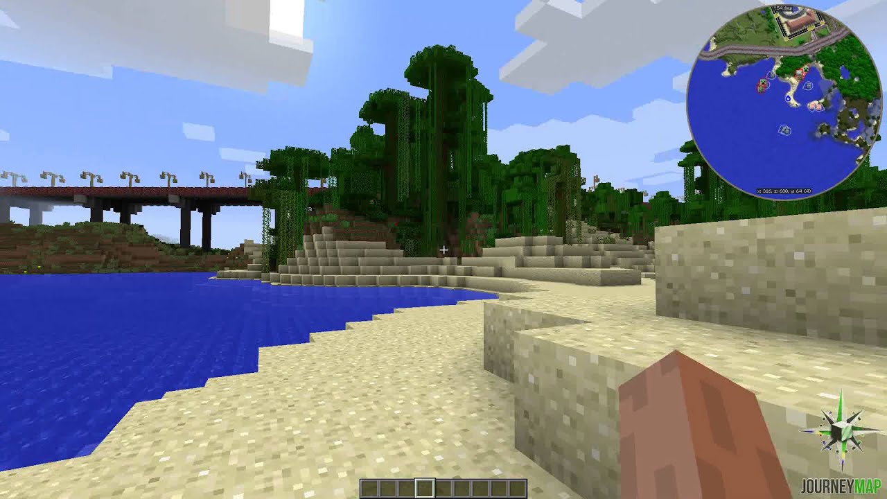 Journeymap 4 1 Circular Minimap Youtube