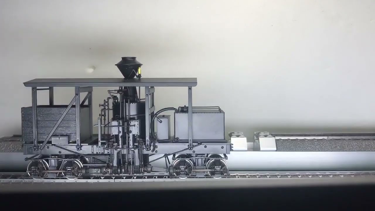 On30 Gauge - Vertical Boiler Shay Cn #60 - Brass Built - YouTube