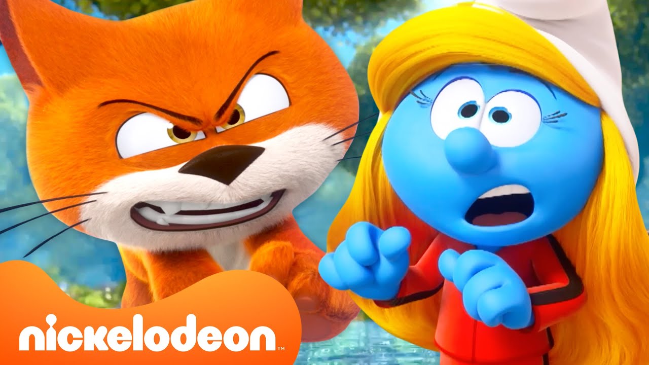 The Smurfs Escape Azreal the Cat for 30 Minutes! 😼 | @Nicktoons - YouTube