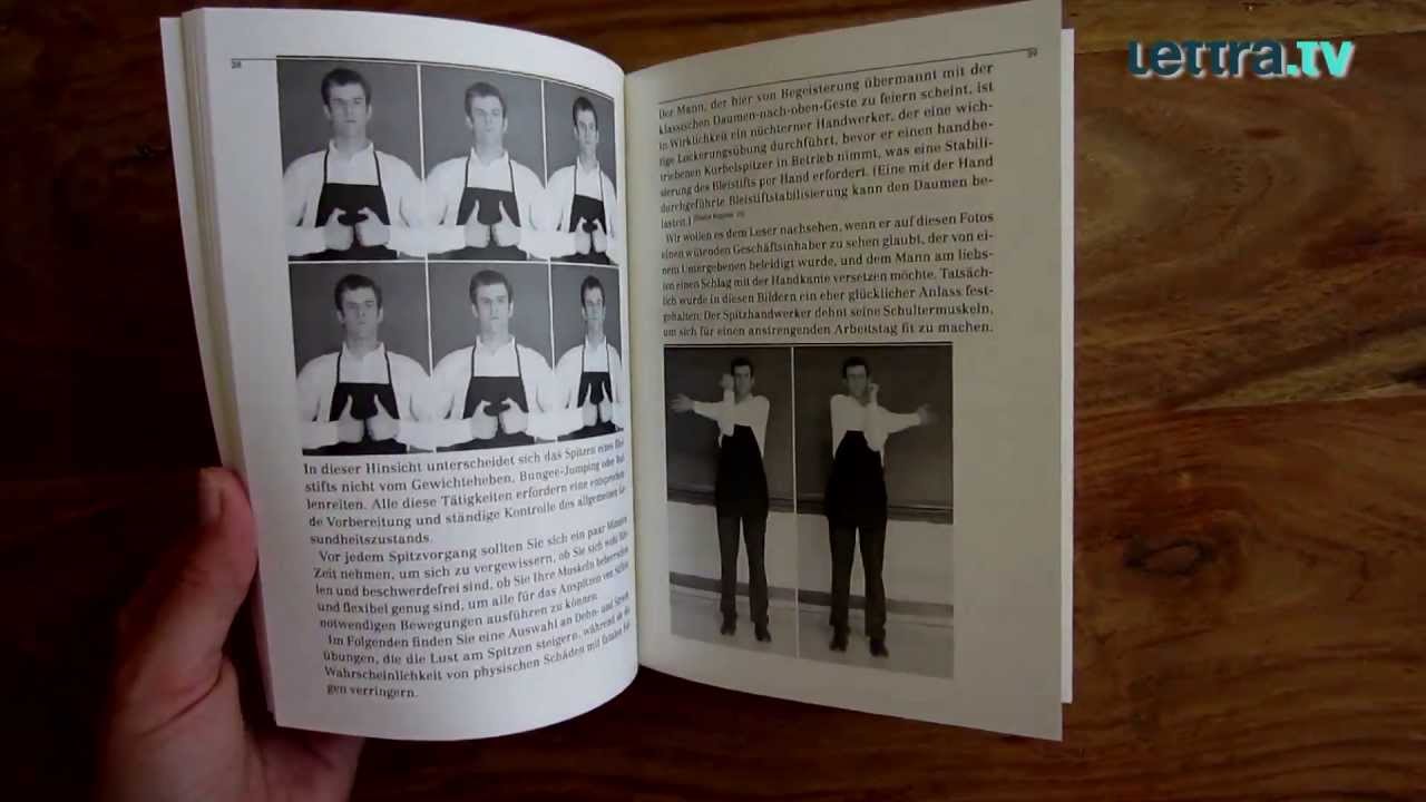 DIE KUNST EINEN BLEISTIFT ZU SPITZEN von David Rees - YouTube