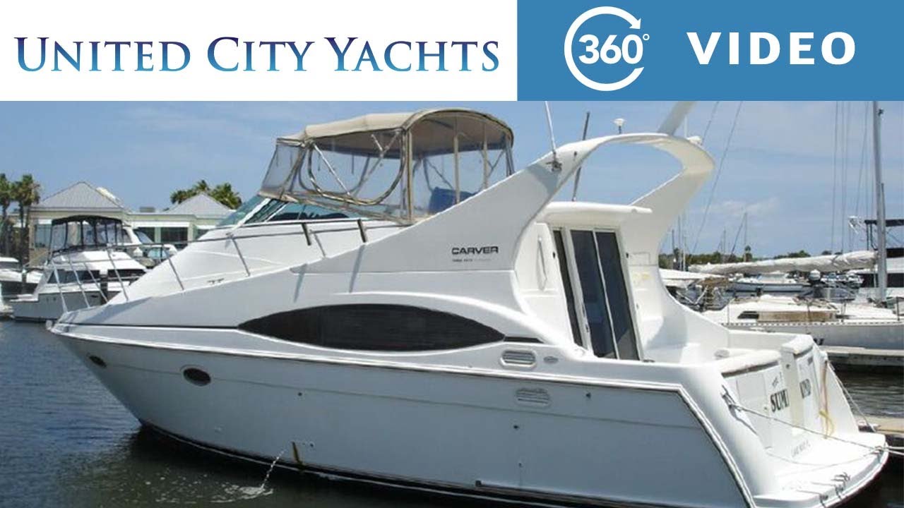 *SOLD* 35' Carver 350 Mariner 1998 - YouTube