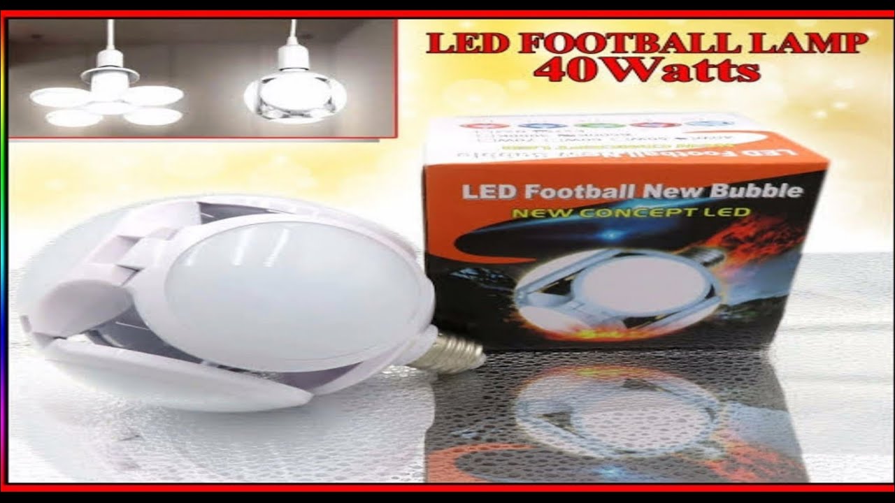 UNBOXING LED FOLDING FOOTBALL UFO LAMP - YouTube
