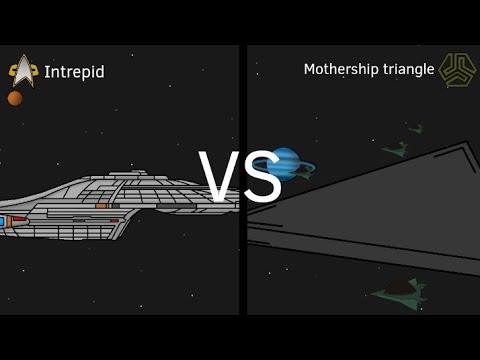 INTREPID VS MOTHERSHIP TRIANGLE ALIEN SPACE - YouTube
