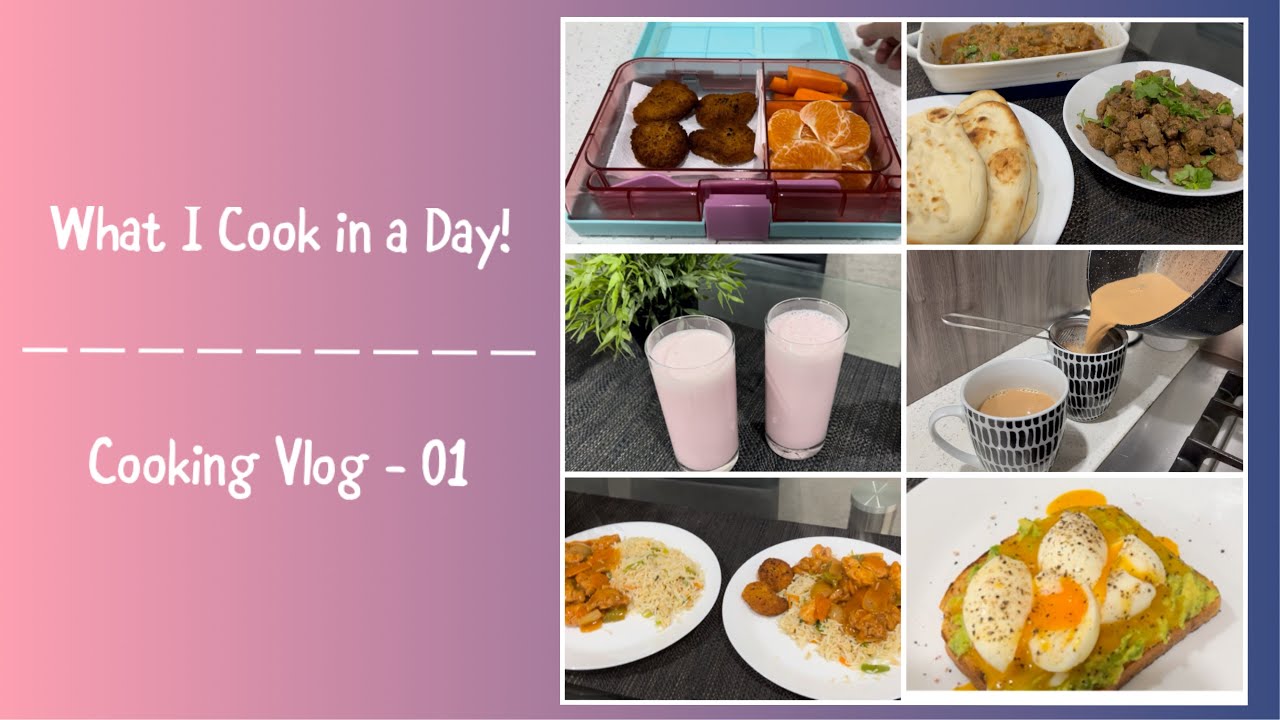 What I Cook in a Day! | Cooking Vlog - 01 - YouTube