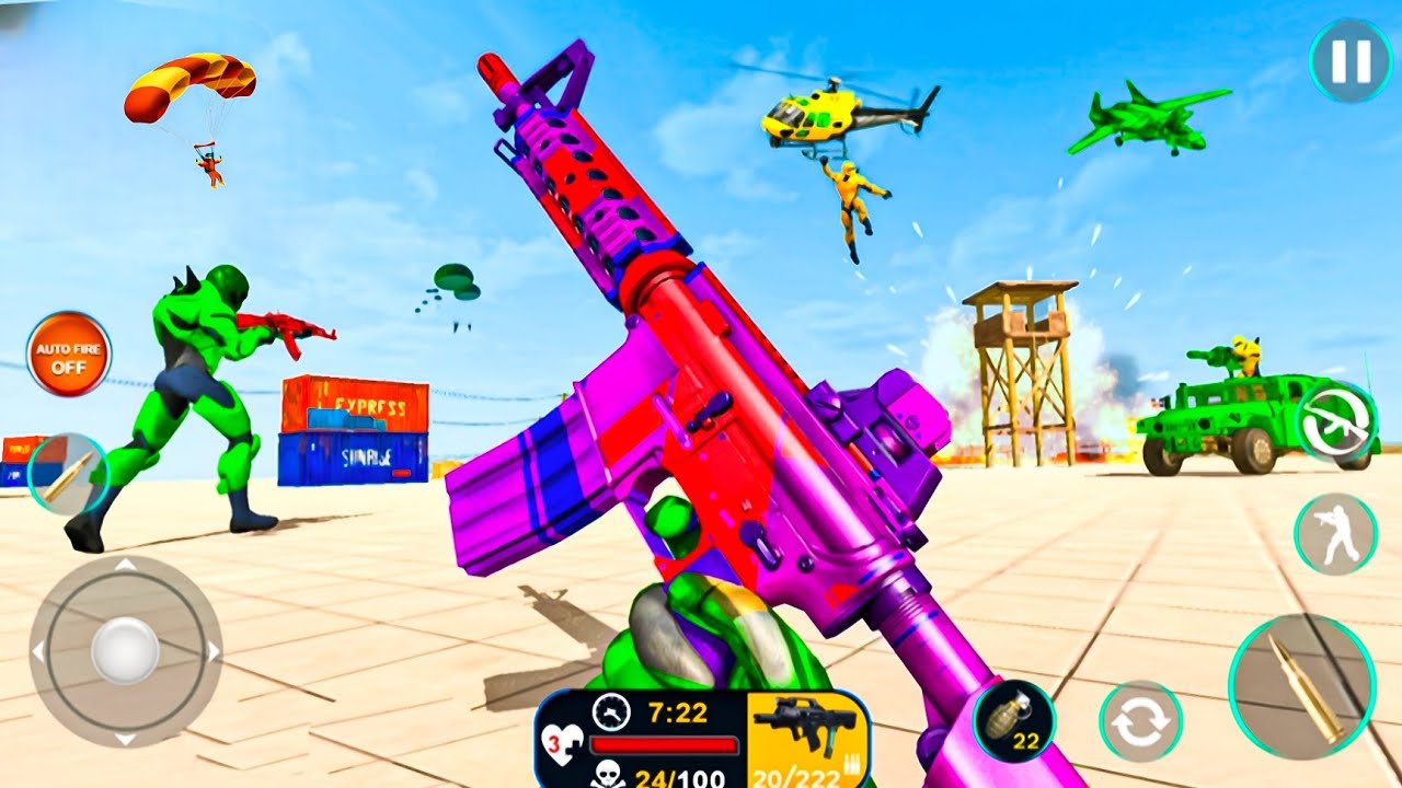 Multiplayer Action Shooter Gameplay! _ FPS Gun Shooting Offline Game ...