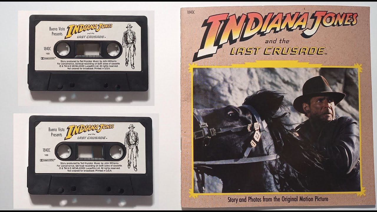 Indiana Jones and the Last Crusade Read Along Cassette and Book in 4K ...