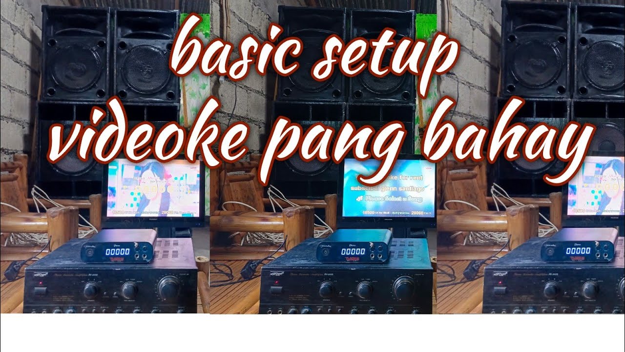 Basic setup videoke pang bahay/ paano mag connect ng videoke ...