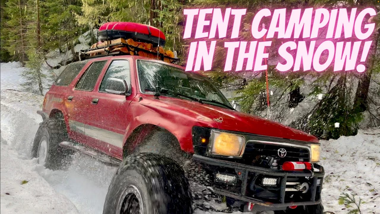 Snow Camp Out! Part 2 #4runner #snowcamping #overland - YouTube