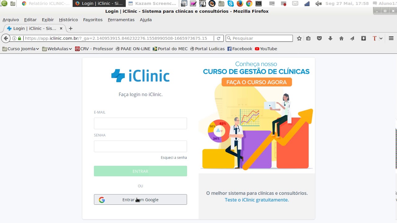 Aula 00 - Como acessar o sistema ICLINIC? - YouTube
