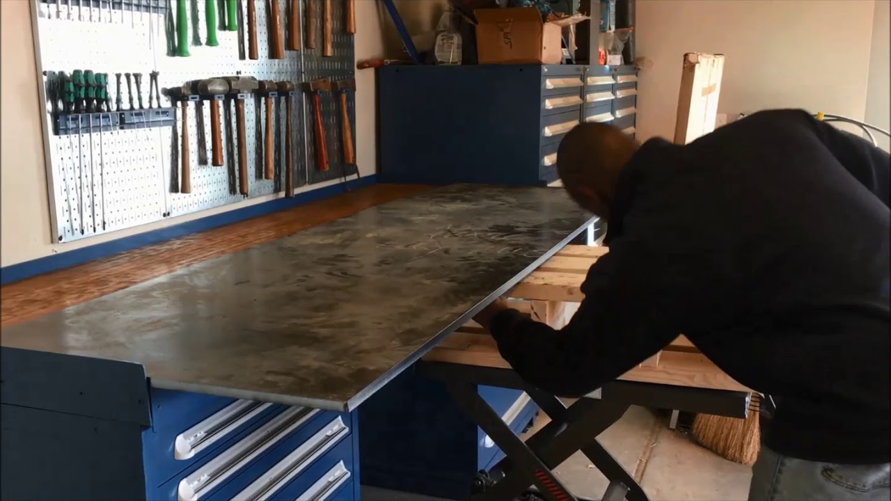 Building a Heavy Duty Stanley Vidmar Workbench Part 11: Steel Bench Top ...