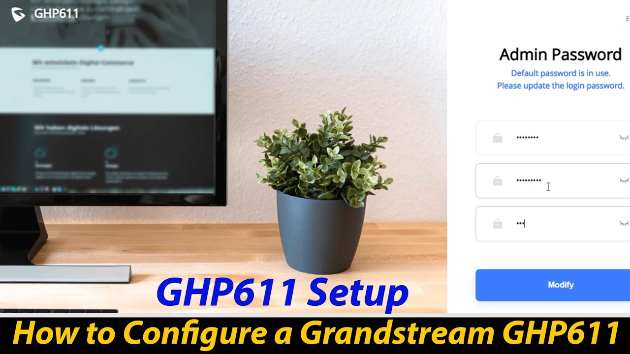 How to Configure a Grandstream GHP611 | GHP611 Setup - YouTube
