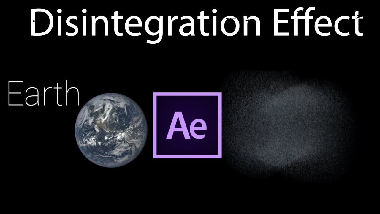 Disintegration/Scatterize Effect | After Effects CC 2019 - YouTube