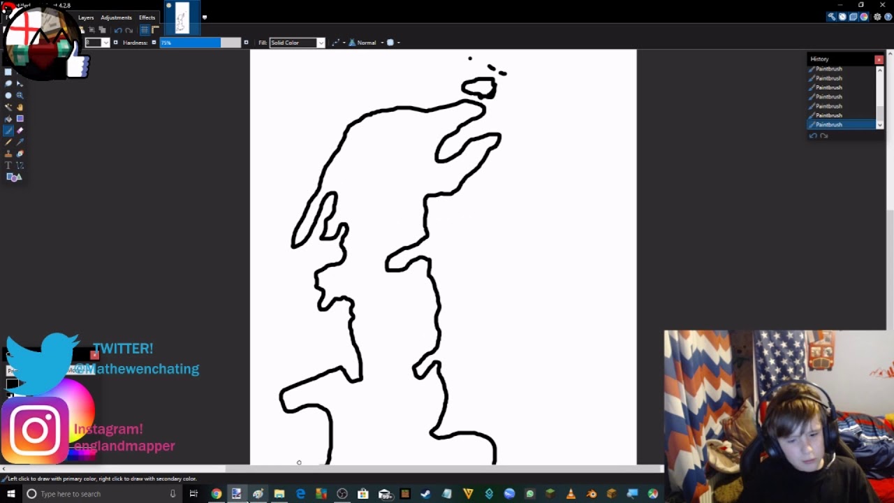 Drawing Countries - Paint.Net. - YouTube