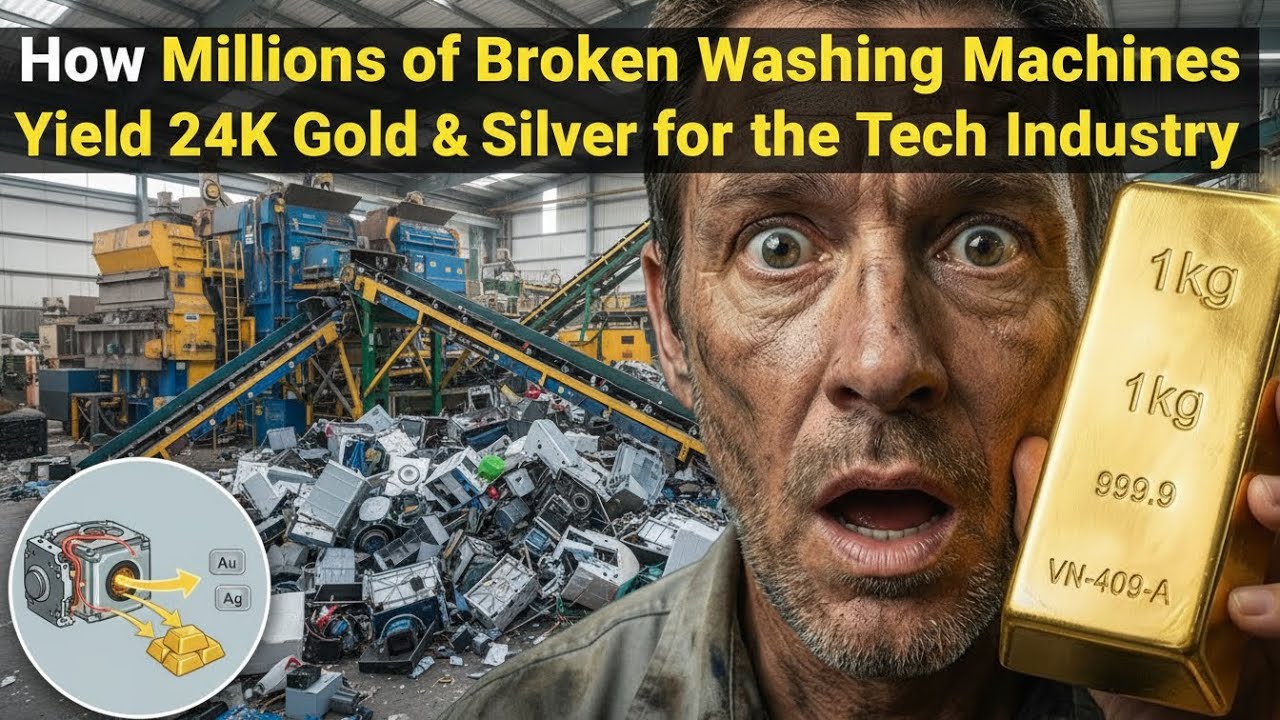 How Millions of Broken Washing Machines Yield 24K Gold & Silver for the ...