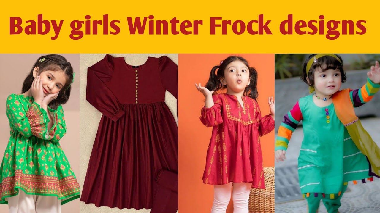 Baby Girls Winter Frock designing ideas|| Baby Girls Winter Dress ...