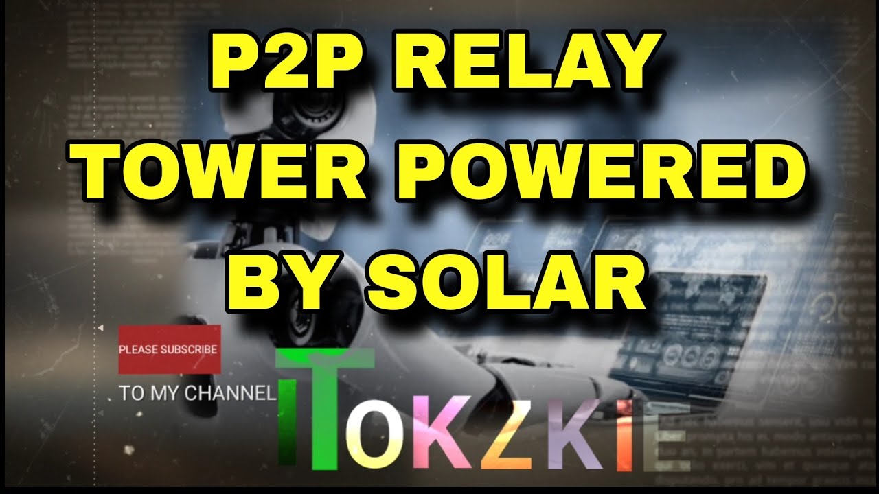 Solar Powered P2P relay Tower without DC to AC inverter... DC to DC ...