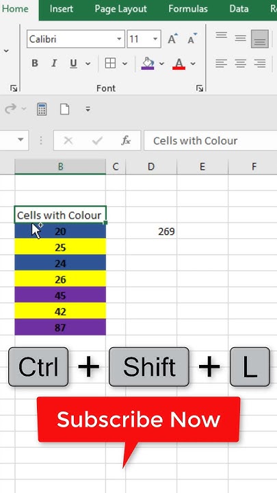 Sum Cells With Specific Color In Excel Excel Exceltutorial Color Subtotal Youtube 6546