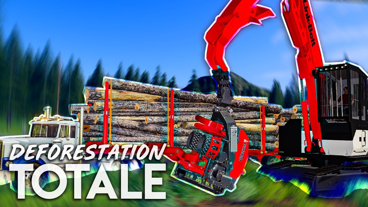 DEFORESTATION TOTALE #07 | CAMION ET ABATTEUSE ! (Farming Simulator 19 ...