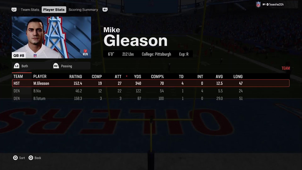 Nolakingsr Denver Broncos vs. Houston Oilers M4L2025 League - YouTube