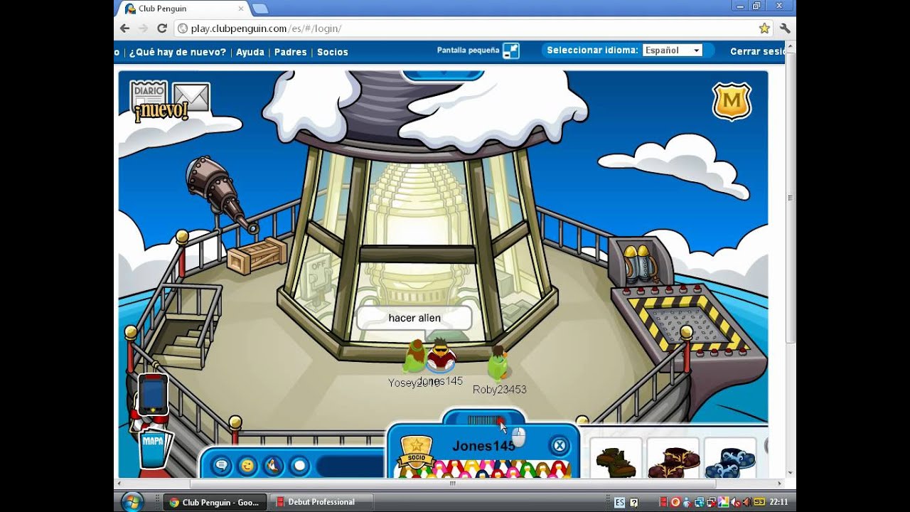 club penguin invasion alien 1/2 - YouTube
