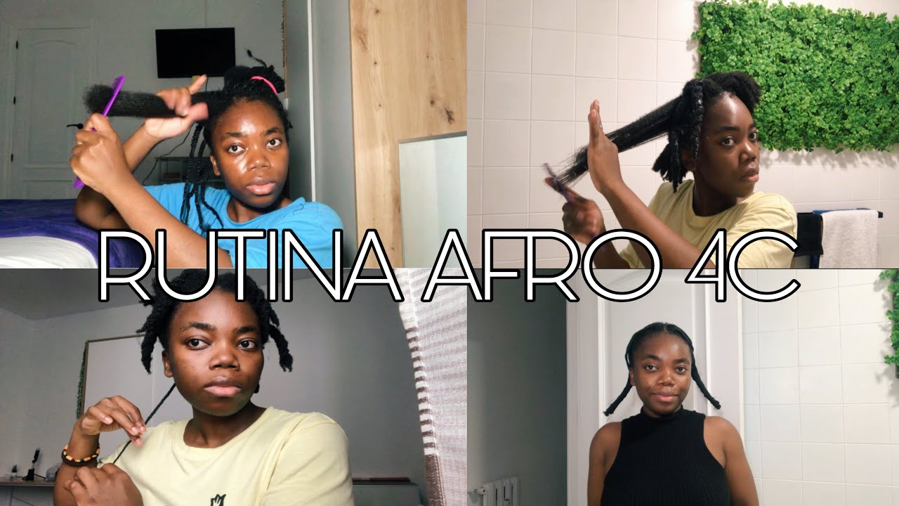 Rutina AFRO 4C| Un día con mi pelo AFRO - YouTube