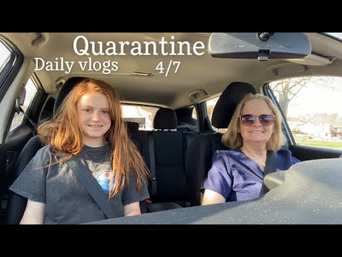 quarantine daily vlog 4/7| DRIVING WITH MY MOM - YouTube