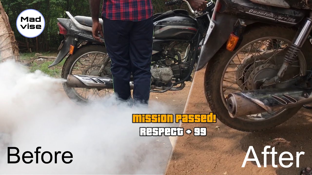 How to solve bike white smoke problem I White smoke problem in Bikes ...