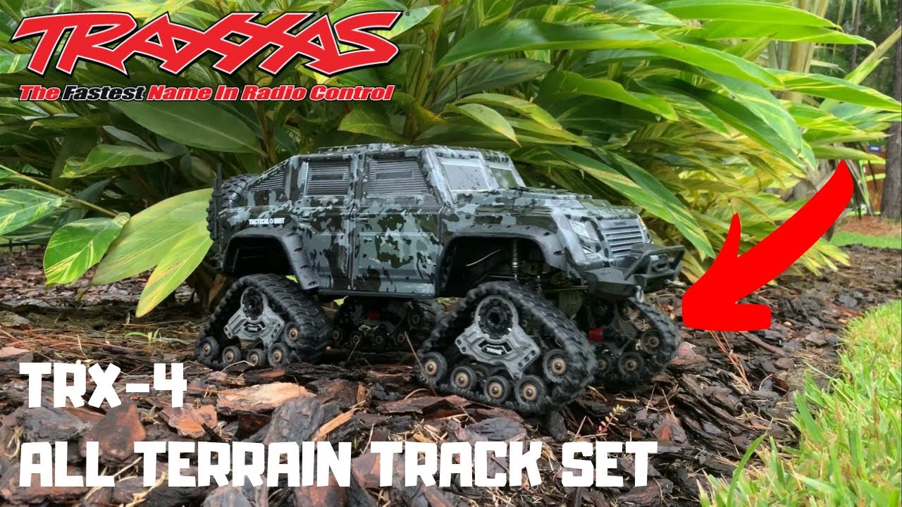 TRAXXAS TRX 4 TACTICAL UNIT WITH TRAXXAS ALL TERRAIN TRACK SET OFF ...