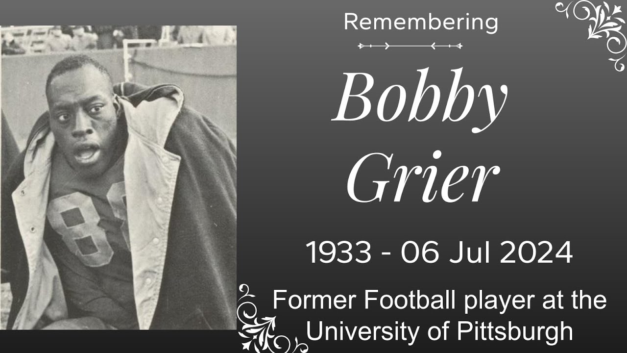 Bobby Grier : dies at 91, A Shining Star in University of Pittsburgh ...