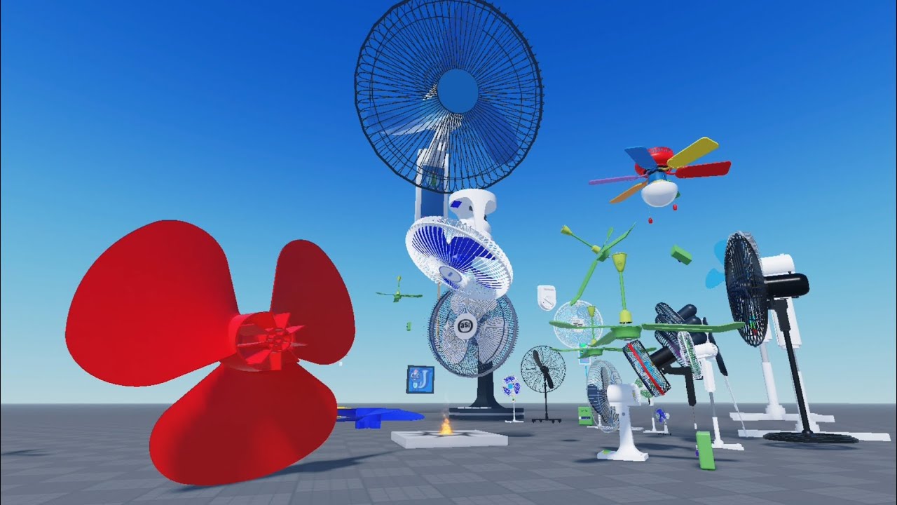 Roblox Abused Ceiling Fans, Stand Fan, Desk Fan, Wall Fan Videos ...
