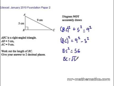 Using Pythagoras & Rounding to a decimal place Exam Revision - YouTube