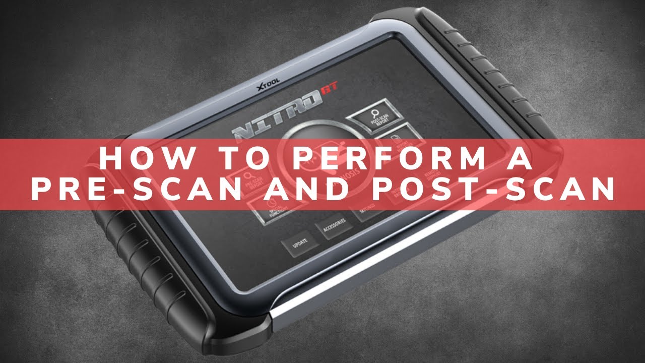 NITRO SCAN TOOL | How to perform a Pre-Scan or Post-Scan - YouTube