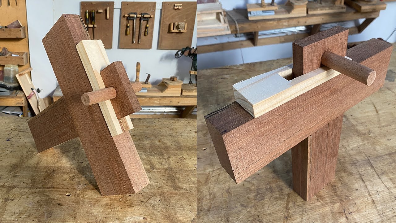 Impressive Wooden Japanese pin Lock Joints - YouTube