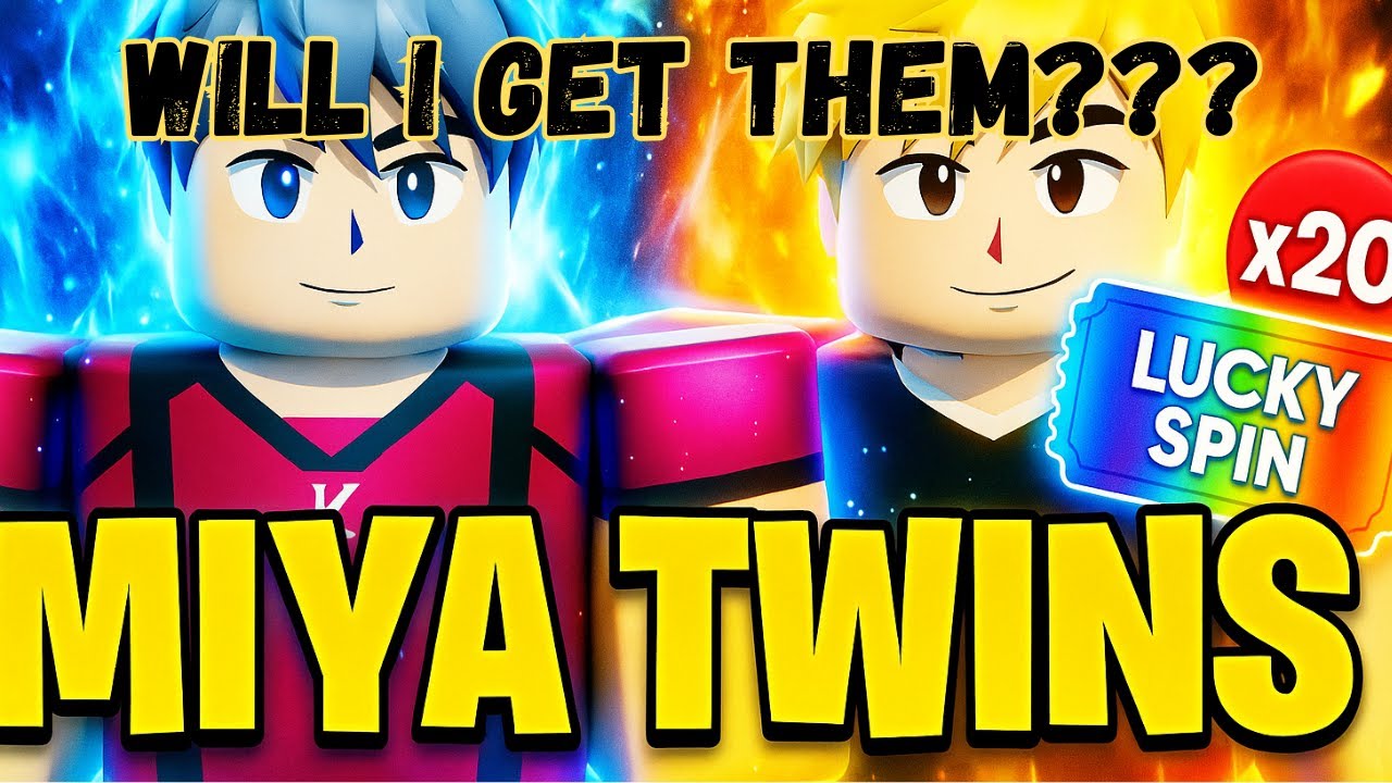 20 Lucky Spins for the NEW Miya Twins Secret Style! | Roblox Volleyball Gacha Madness - YouTube
