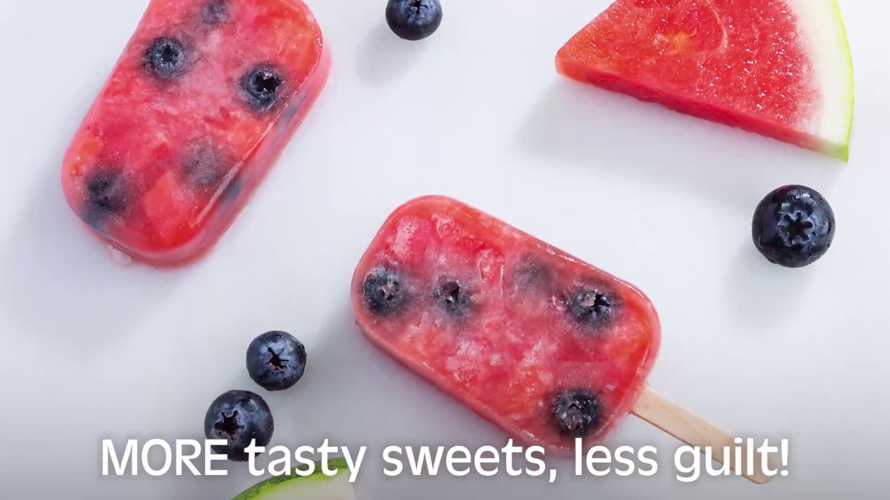 Watermelon Blueberry Freeze Pops - YouTube