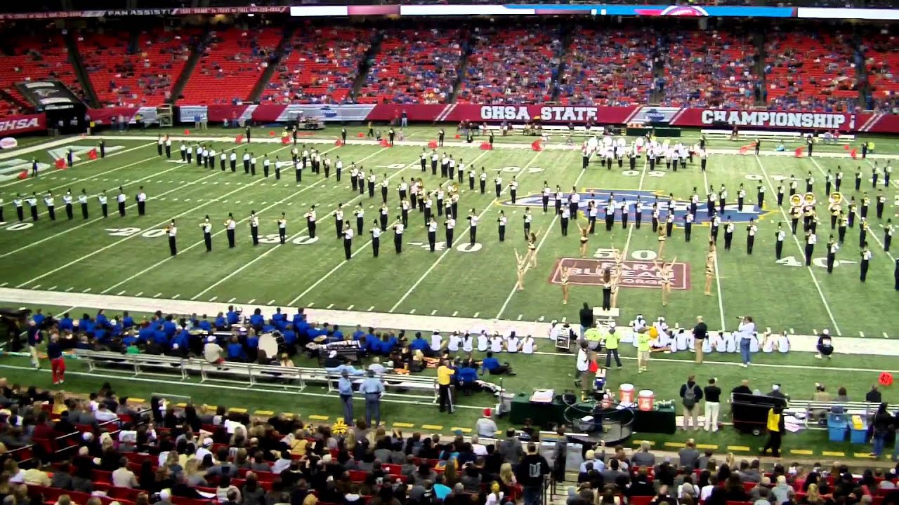 Calhoun High School Marching Yellow Jackets 12-15-12 - YouTube