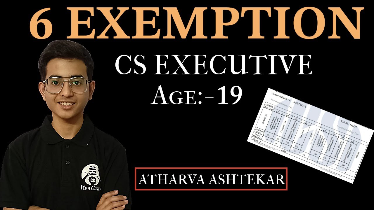 CS Executive Result Reaction || 6 Exemptions - YouTube