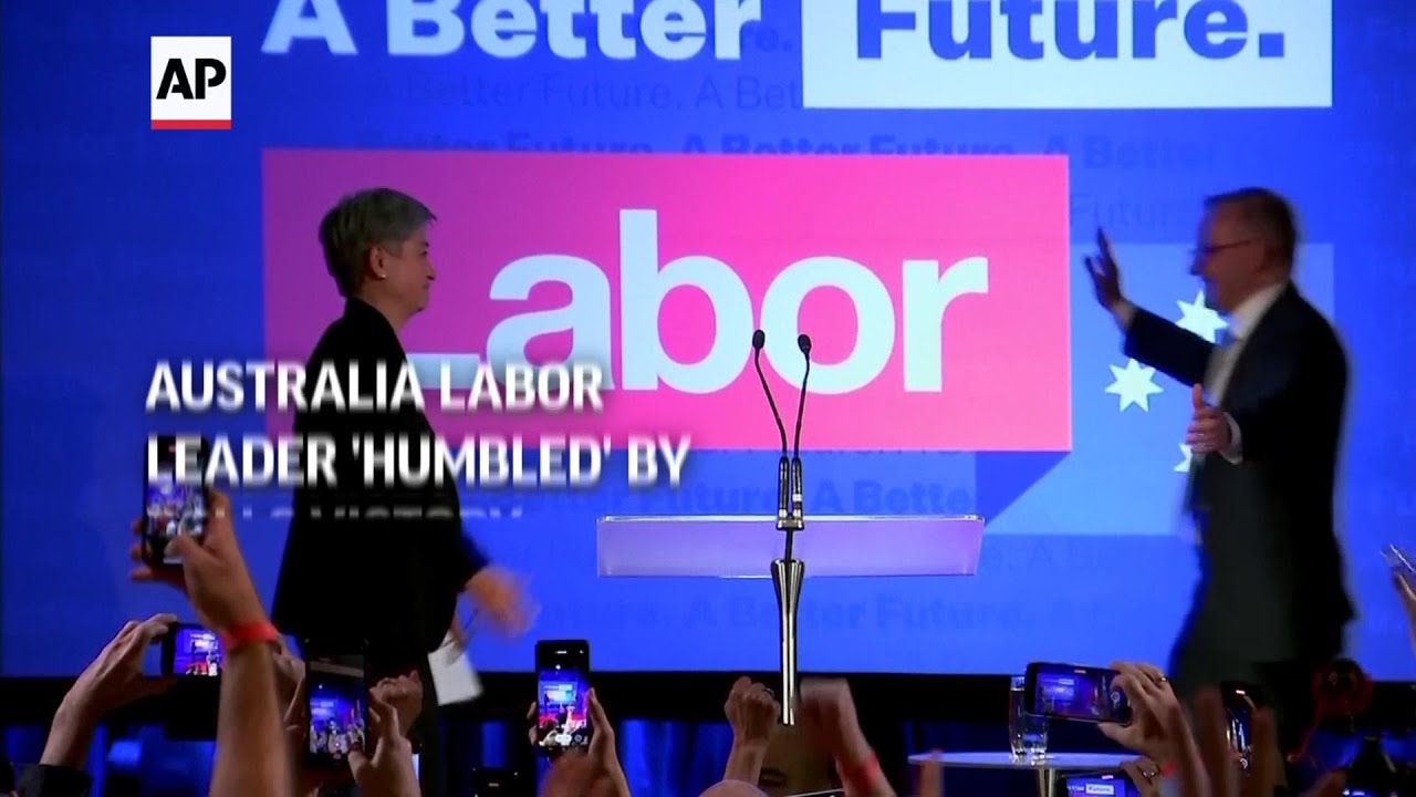 Australia Labor leader 'humbled' by polls victory - YouTube