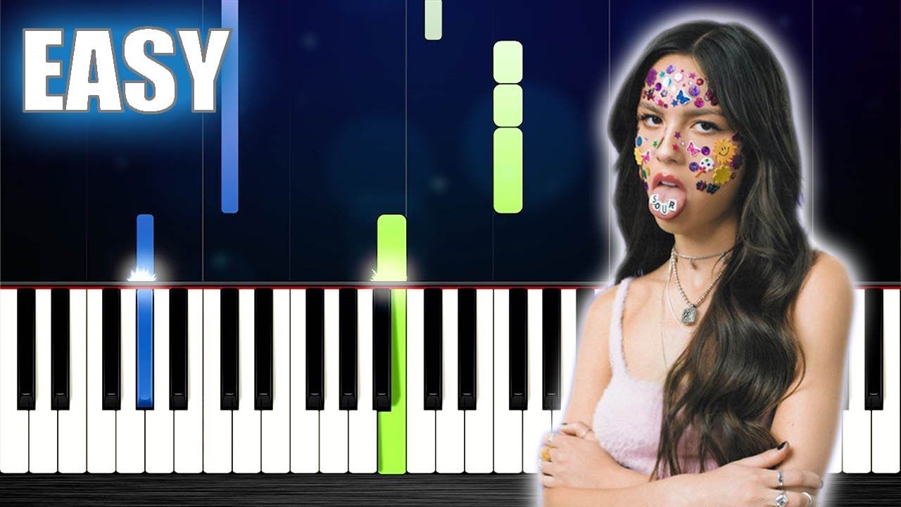 Olivia Rodrigo - happier - EASY Piano Tutorial by PlutaX - YouTube