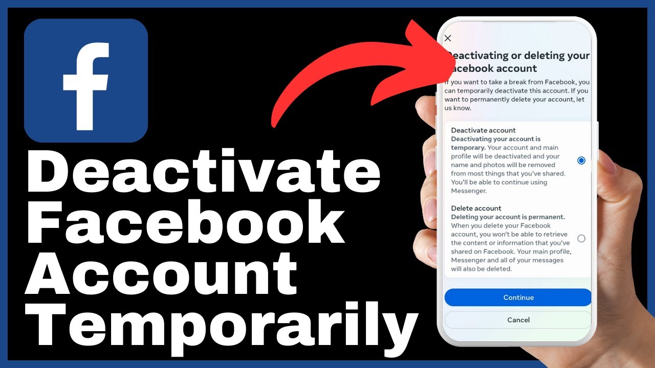 How to Deactivate Facebook Account Temporarily - YouTube