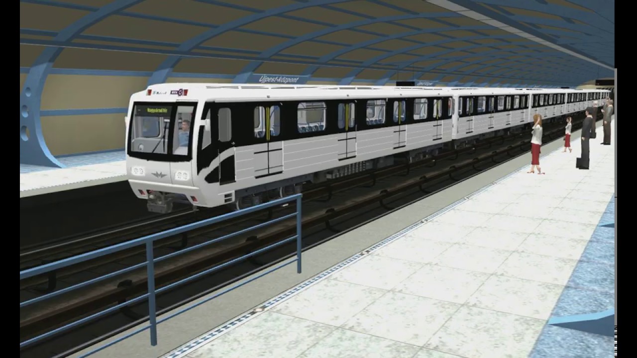 M3 Metrowagonmash "Panda" 81-717/714.2k metró/subway train - utazás ...