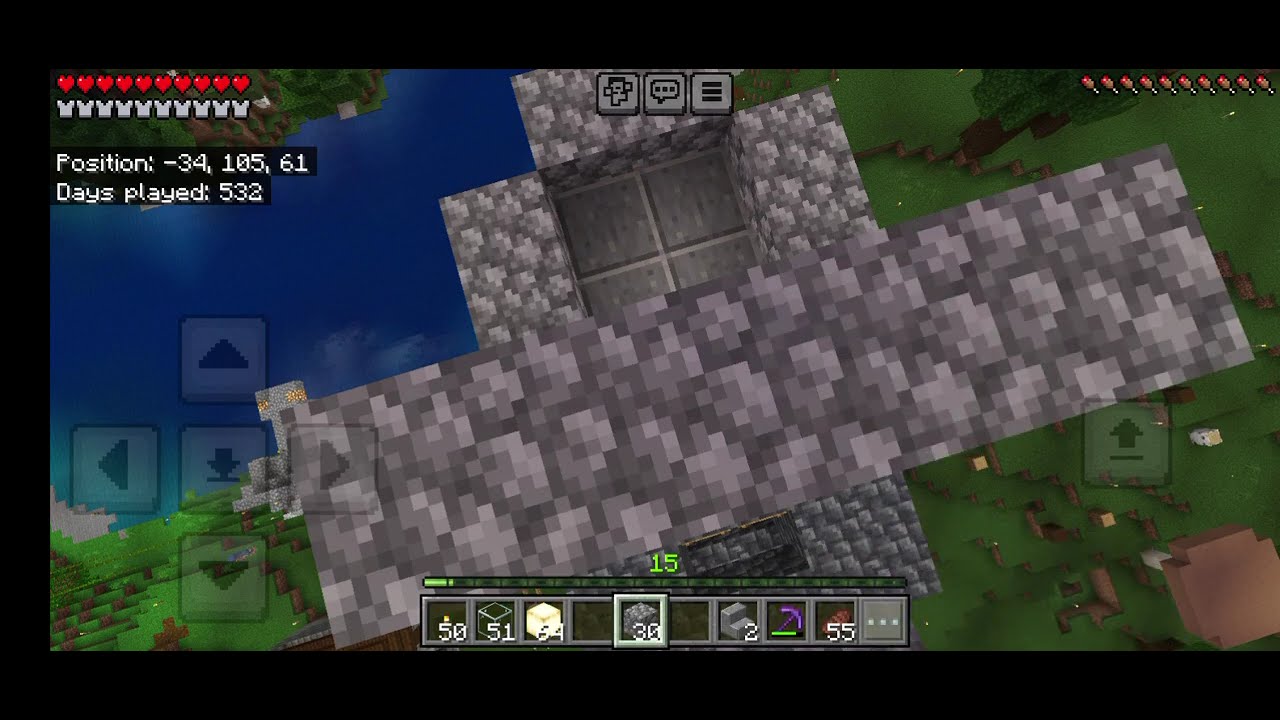 Minecraft Survival (Building a Simple Mob Farm Bedrock) - YouTube