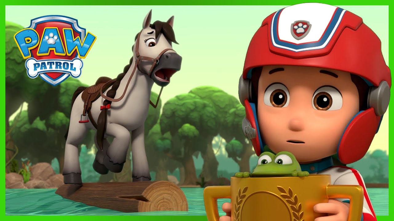 Os Cães Salvam um Saltador de Obstáculos - Patrulha Pata PAW Patrol ...