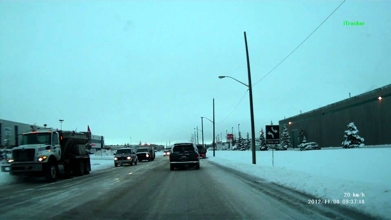 Icy roads in Edmonton-2 - YouTube